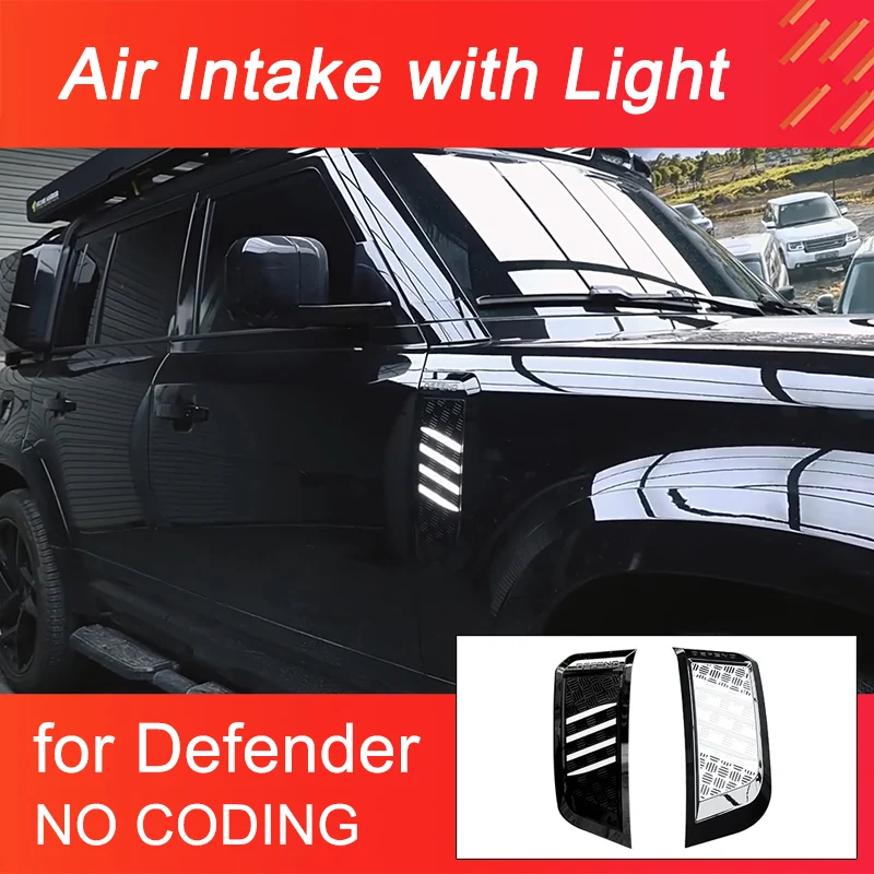 Air-Intake-with-Light-for-Land-Rover-Defender-90-110-2020-2024-Air ...