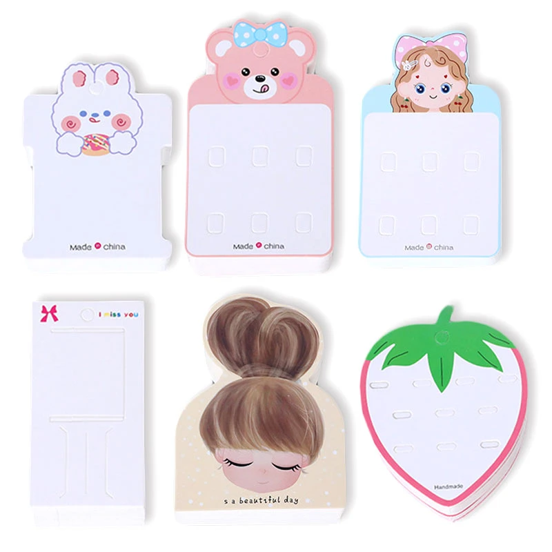 50pcs Hair Clips Hairpins Krafts Paper Card For Diy Hair Jewelry ...