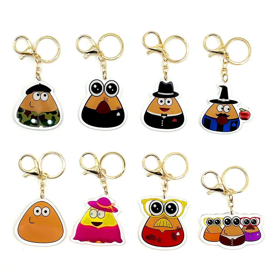 2024-Game-My-Pet-Alien-Pou-Plush-Keychain-Furdiburb-Emotion-Alien ...