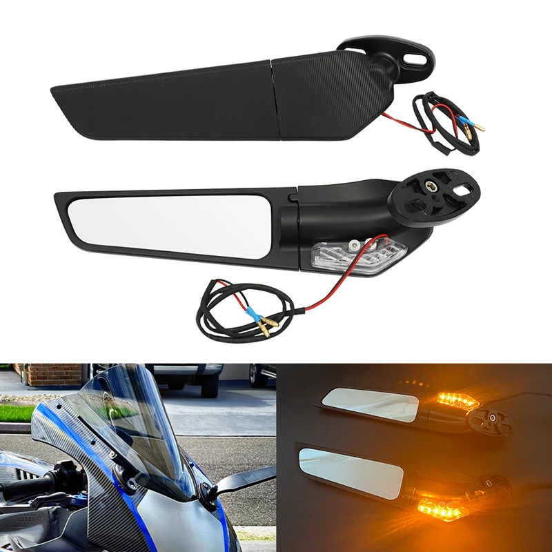 Motorcycle-Wind-Wing-Adjustable-Rotating-Rearview-Mirror-For-Honda ...