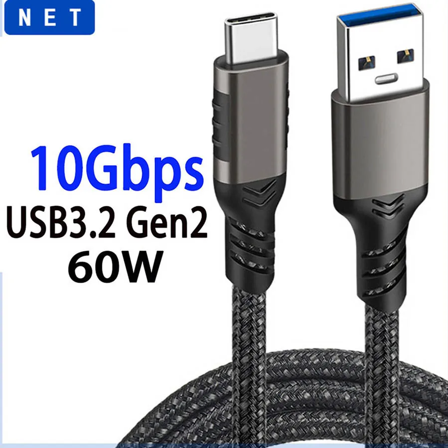 10Gbps Cable Type A to USB C 3.1/3.2A Gen2 Cable Data Transfer USB C ...