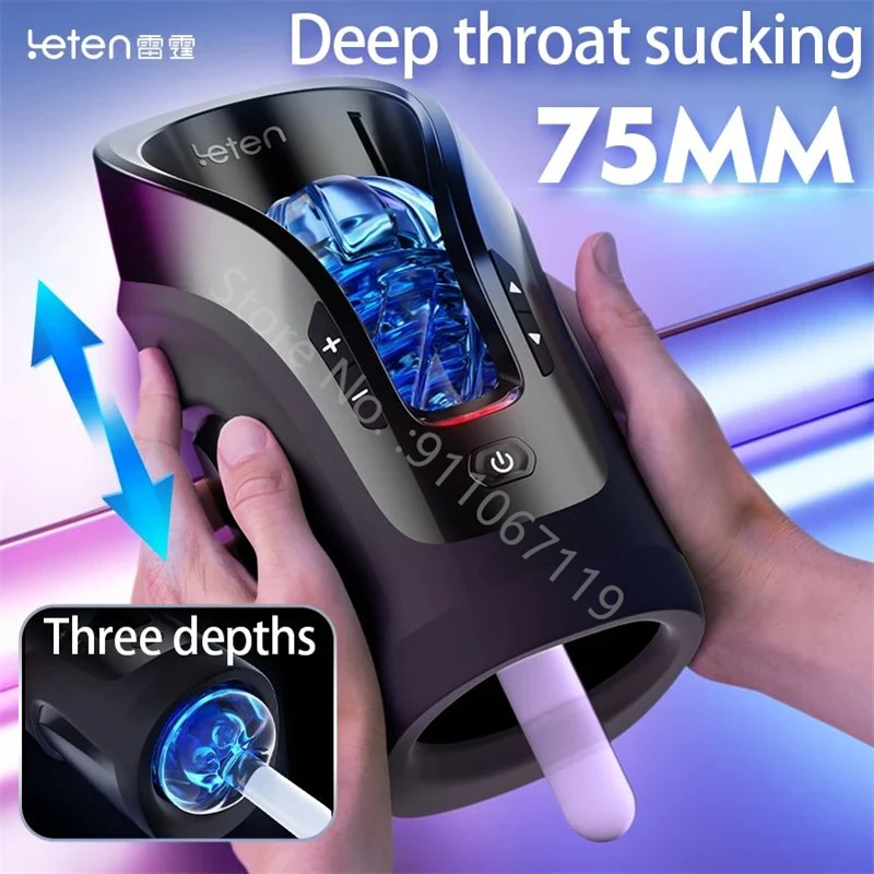 Leten-THRUSTING-PRO-Automatic-75mm-Telescopic-Vibrator-High-Speed-Male-Masturbator-Sucking ...