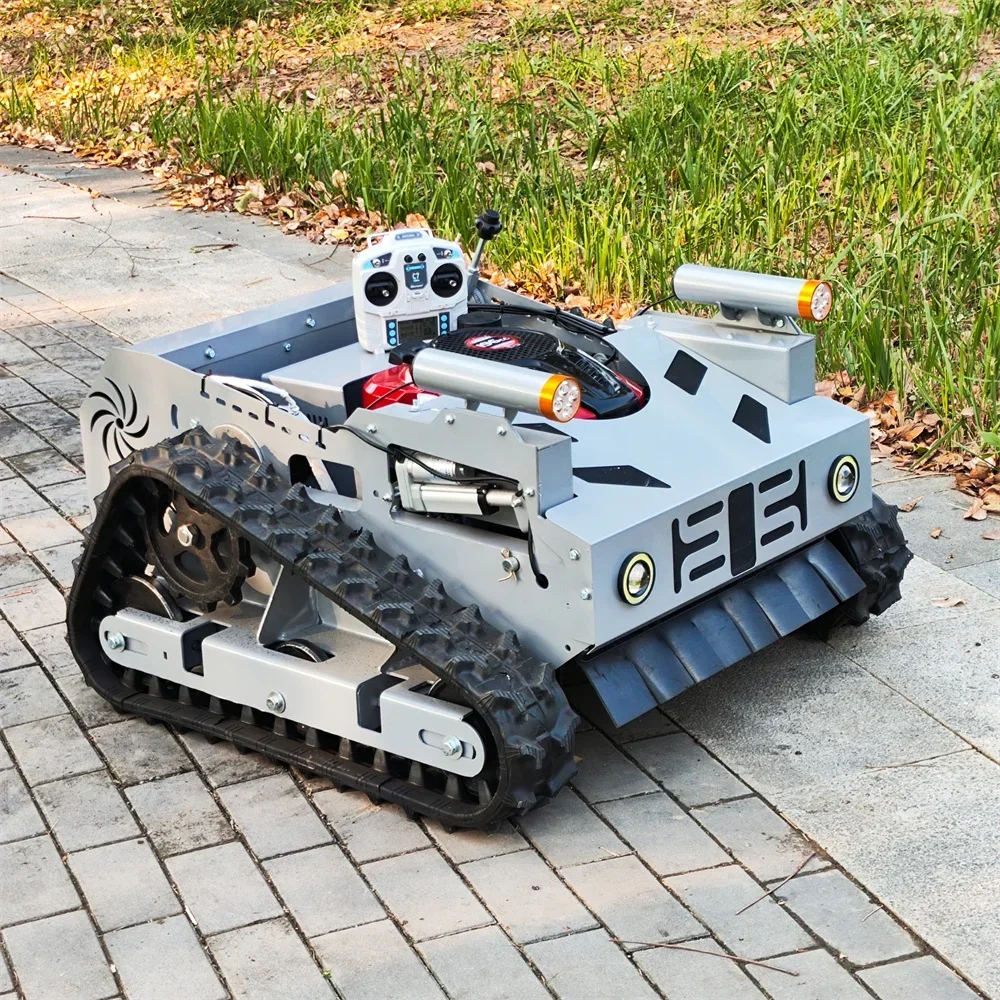 Multi-functional Crawler Lawn Mower Smart Remote Control 360-degree ...
