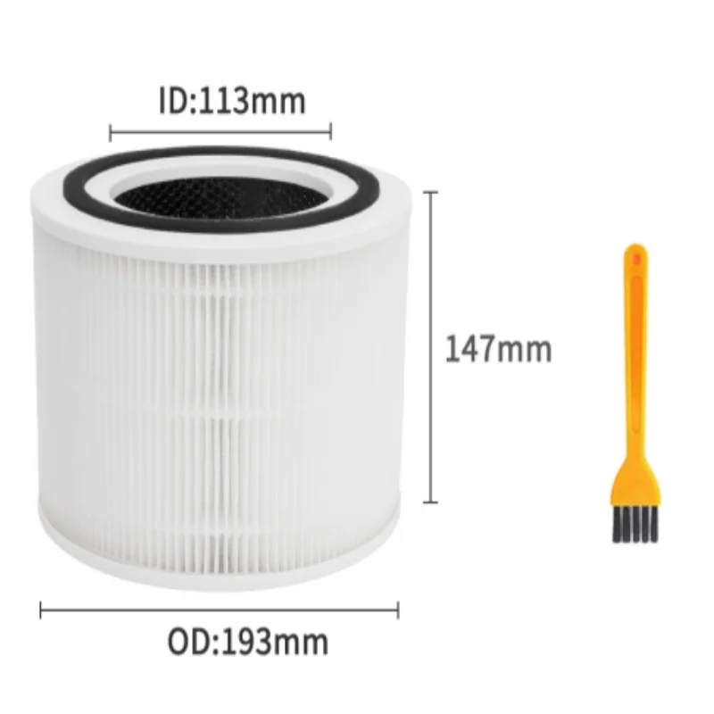 Air Purifier Filters Cylinder Filter Replacement For Levoit Core 300-RF ...