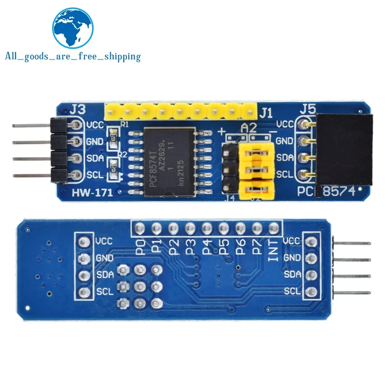 PCF8574 IO Expansion Board I/O Expander I2C Bus Evaluation Development ...