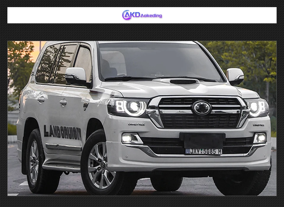 Toyota Land Cruiser Headlights 2016-2021 LC70-LC90 LED Headlight DRL L ...