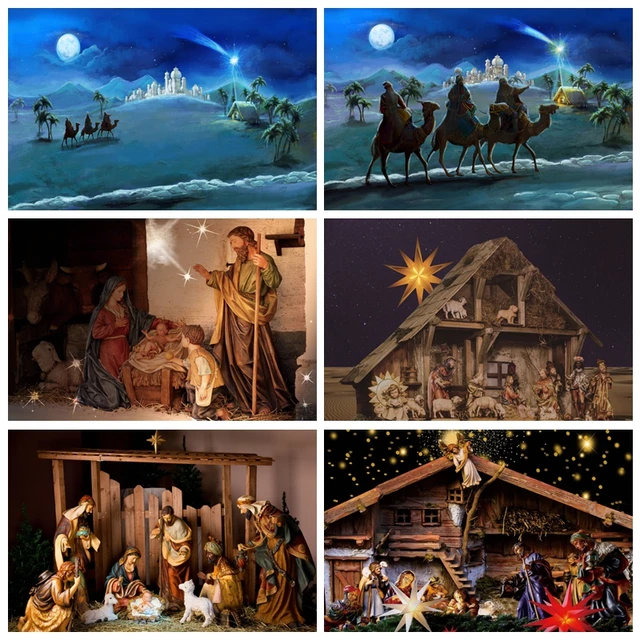 Nativity Backdrop Stage