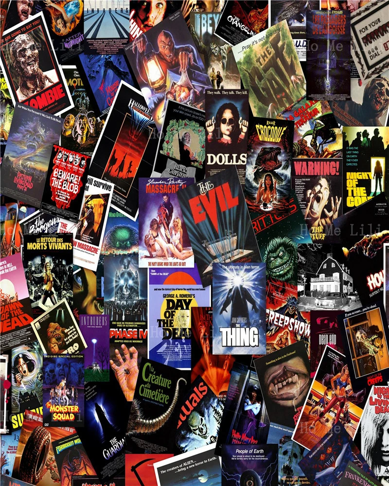 Horror Movie Collage Poster