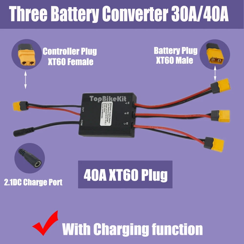 Ebike-20V-72V-30A-40A-Dual-Battery-Discharge-Converter-Connection ...