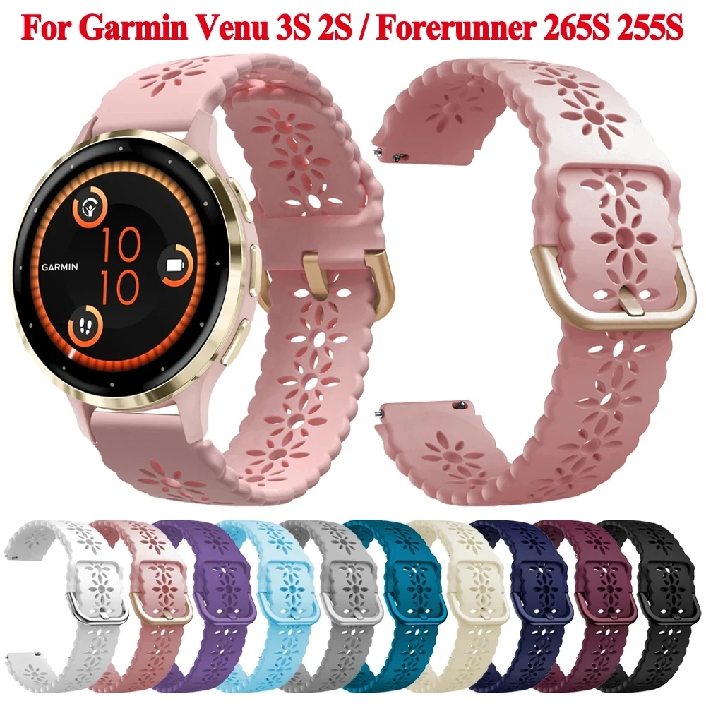 18mm Watchband Bracelet For Garmin Venu 3S 2S/Forerunner 265S 255S ...