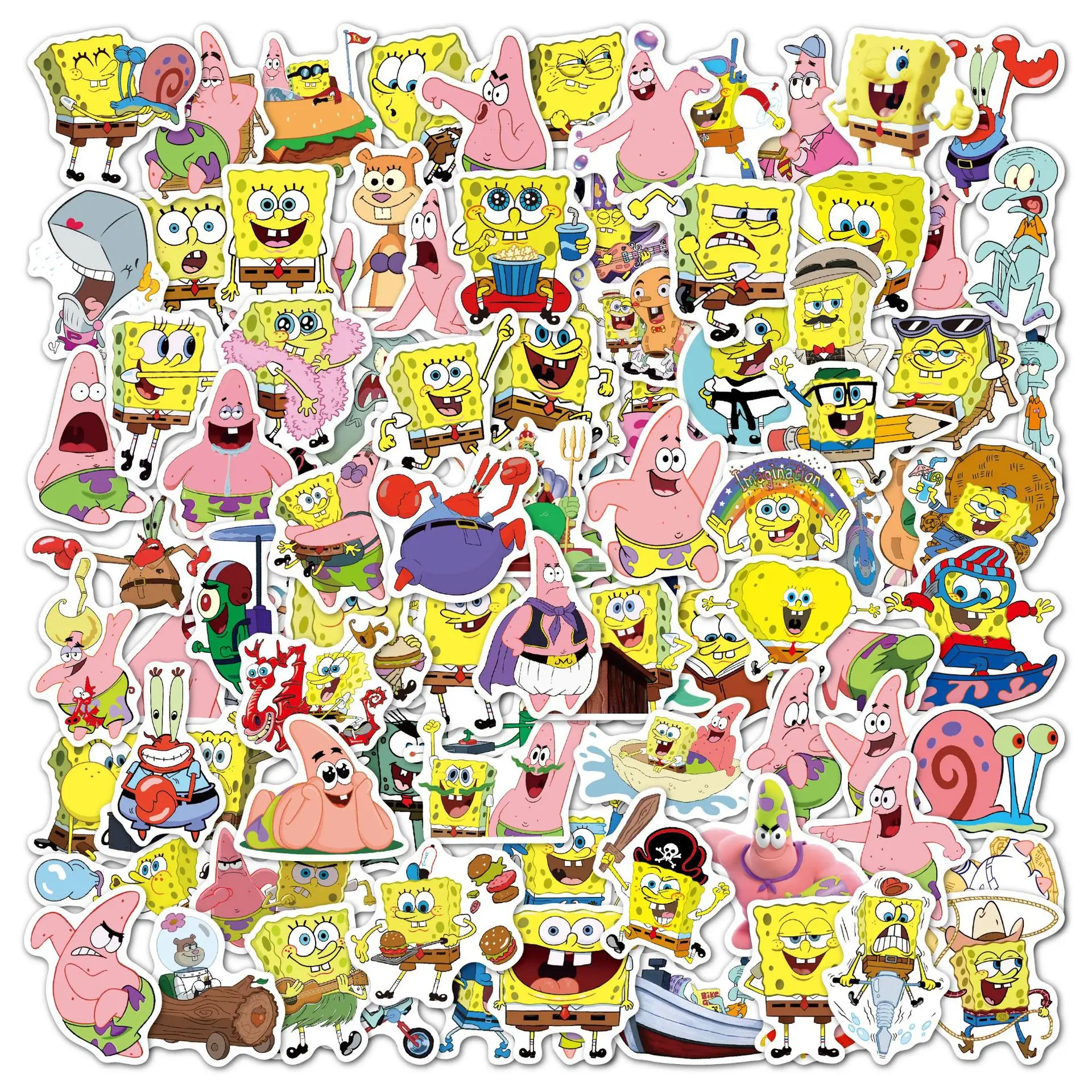 Spongebob Cartoon Set Of 22 Assorted Stickers Decal Set | atelier-yuwa ...