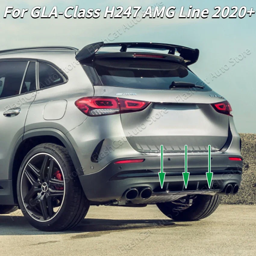 Car-Rear-Bumper-Diffuser-Lip-For-Mercedes-Benz-GLA-Class-H247-AMG-Line ...
