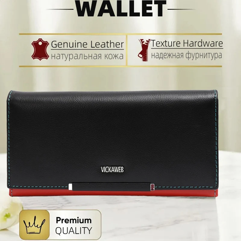 Free Gift Long Leather Wallet Women Purse Magnetic Ladies Hasp Wallets ...