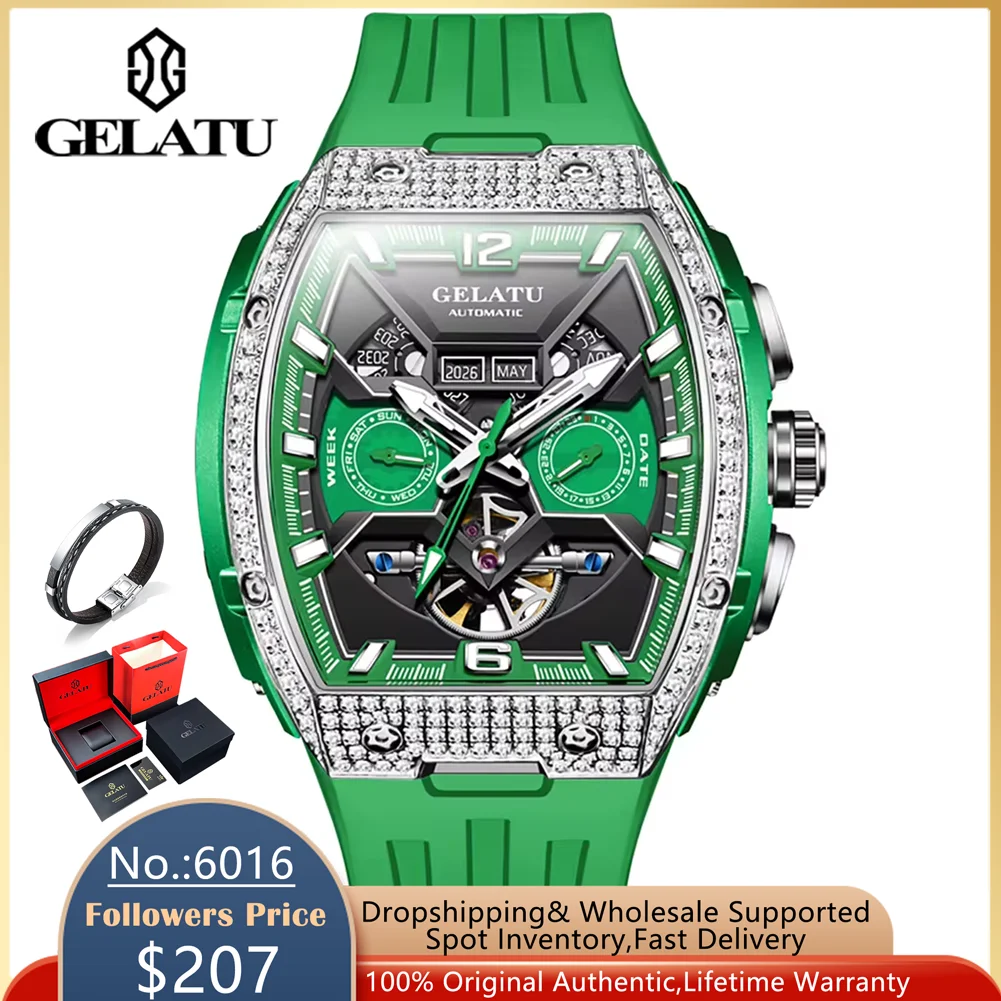 GELATU-Men-s-Watch-Hollow-Out-Skeleton-Automatic-Watch-for-Men-Silicone ...
