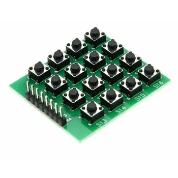 8pin 4x4 4*4 Matrix 16 Keys Button Keypad Keyboard Breadboard Module MCU for arduino Diy Kit For ...