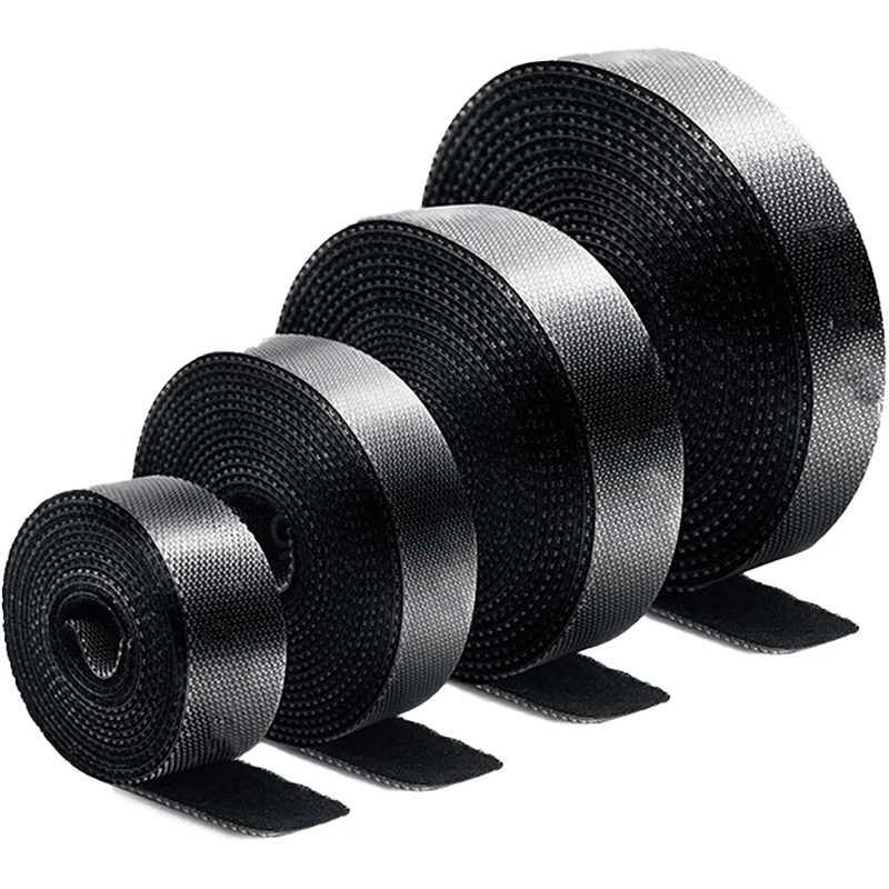 1-roll-Self-Adhesive-Tape-Cable-Ties-Reusable-Loop-Bundle-DIY ...
