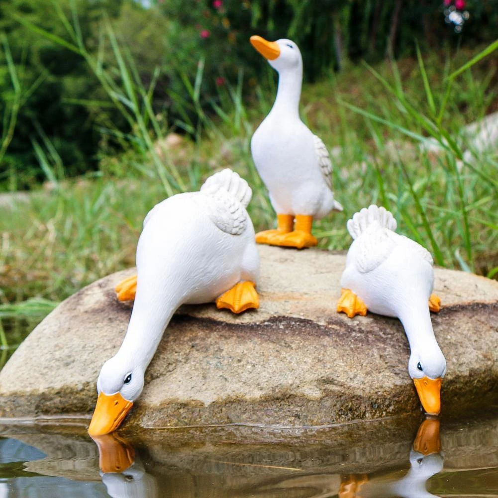 Decorative Garden Statue Duck | Resin Garden Decoration | Garden ...