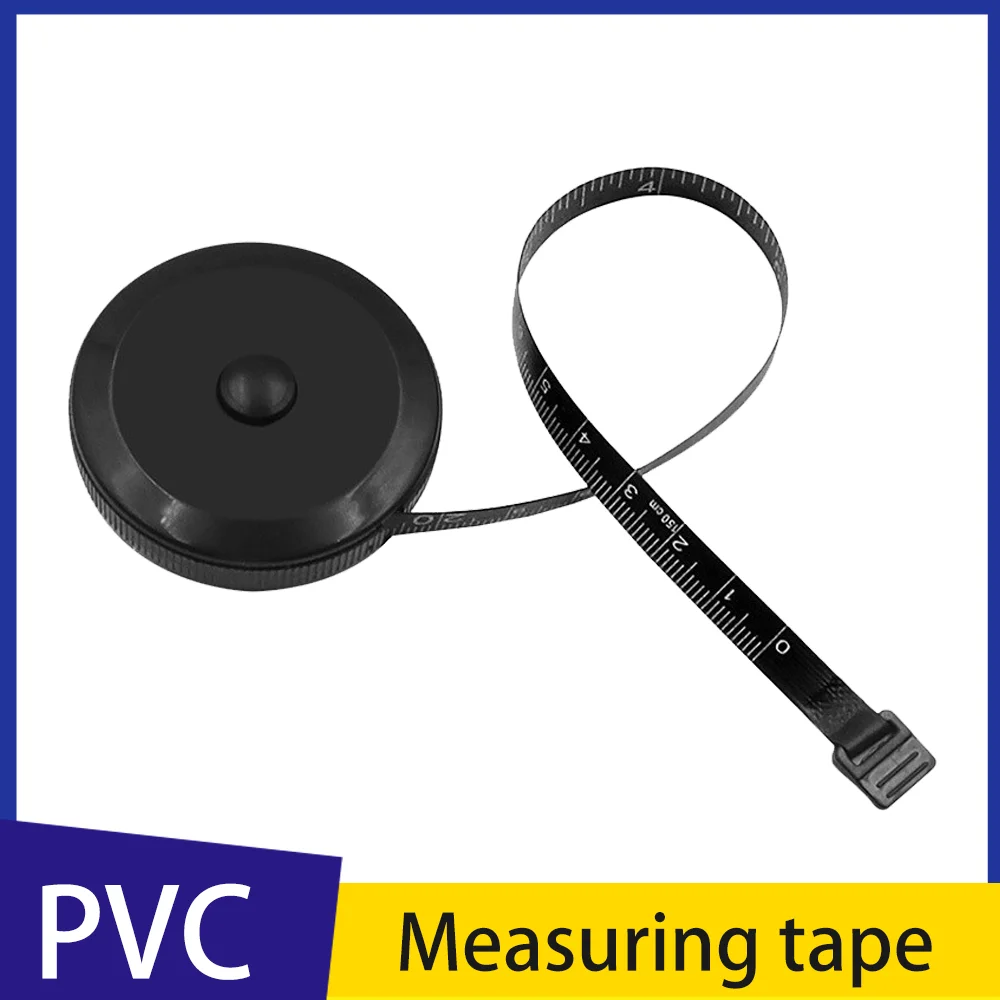 Black-Tape-Measure-Gift-Tape-Mini-Tape-Automatic-Retractable-Plastic ...