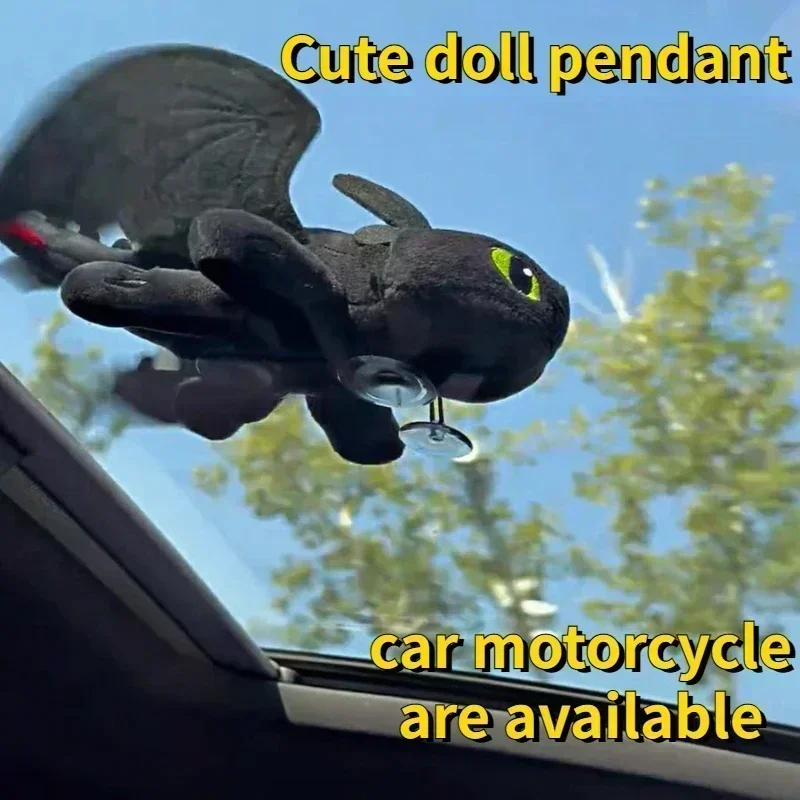 How-To-Train-Your-Dragon-Plush-Toy-Car-Assecories-Cartoon-Car-Roof ...