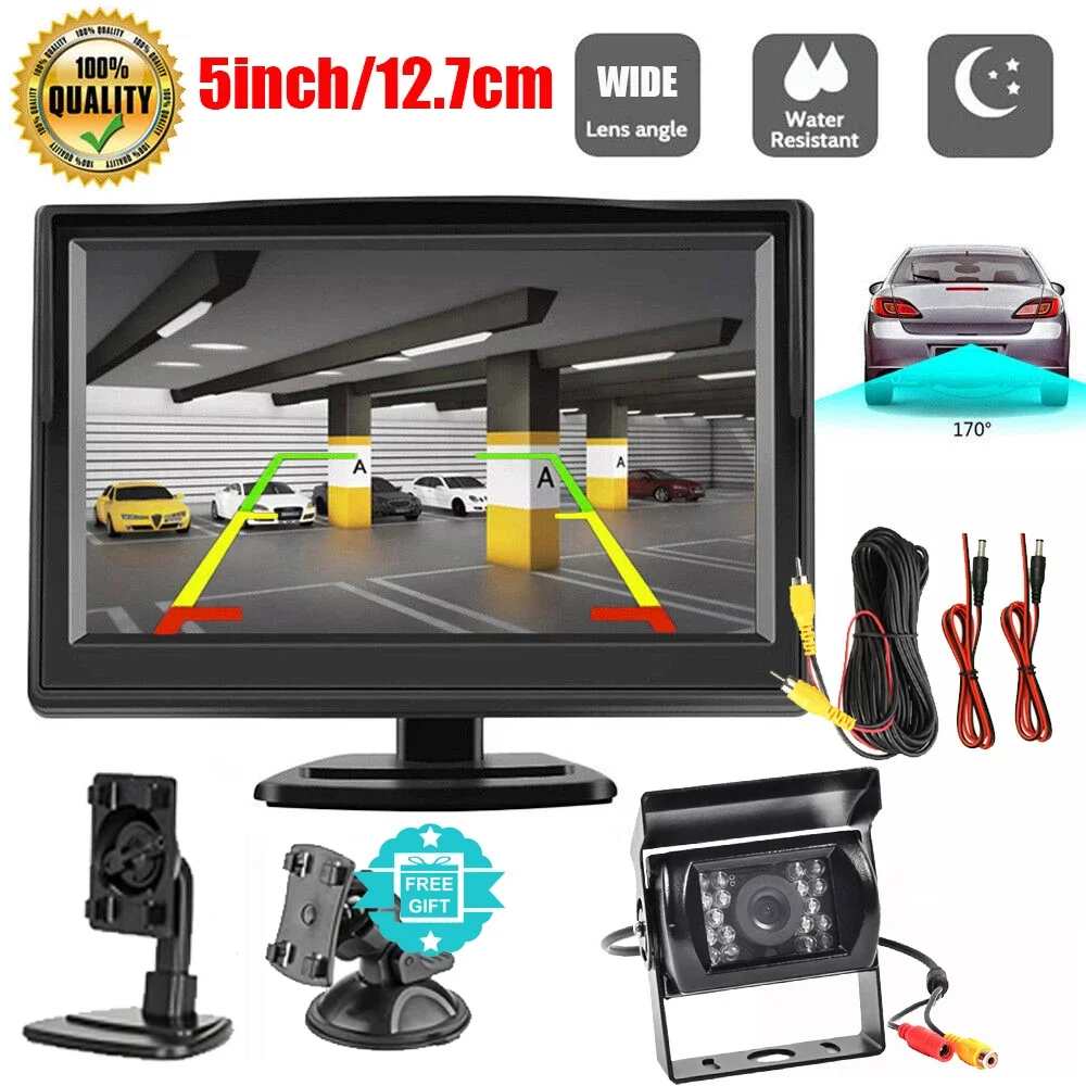 5-Monitor-CMOS-Car-Rear-View-Backup-Camera-Reverse-HD-Night-Vision ...