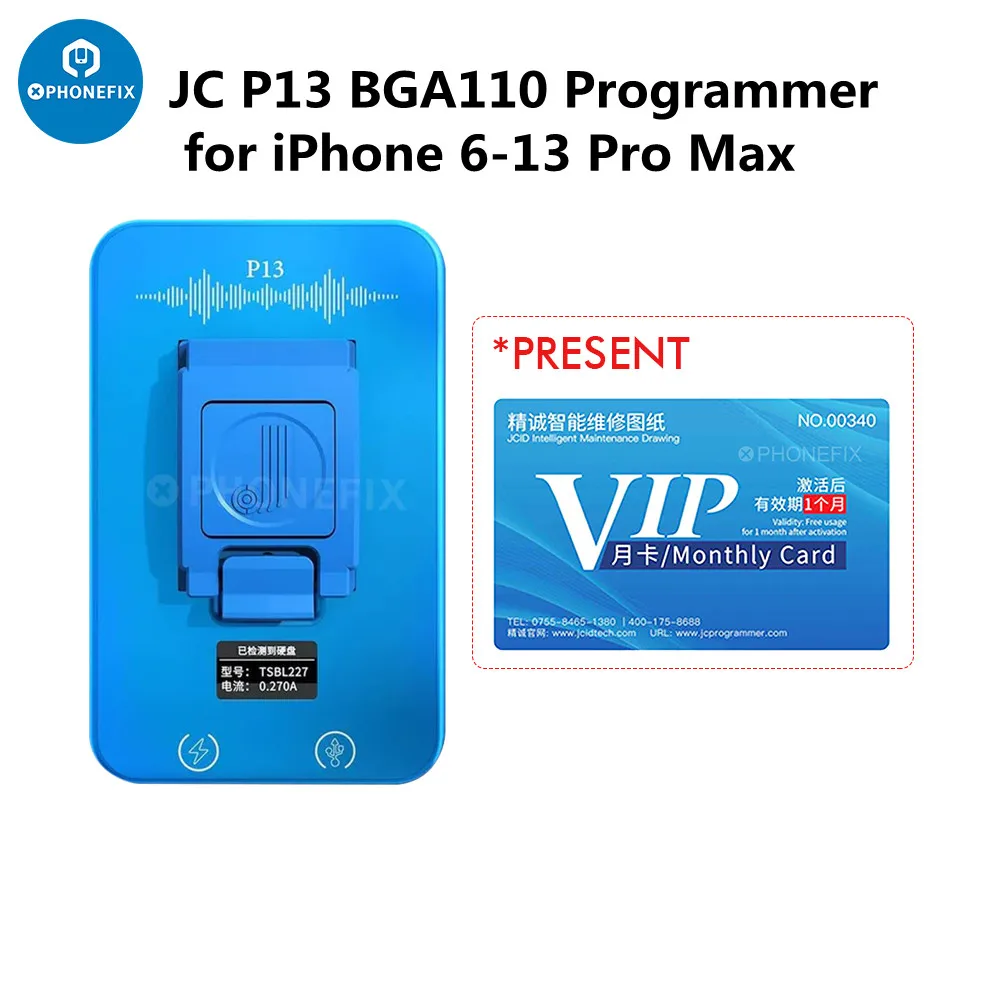 Programador de disco rígido JC P13 BGA110 PCIE NAND para iPhone 8 ...