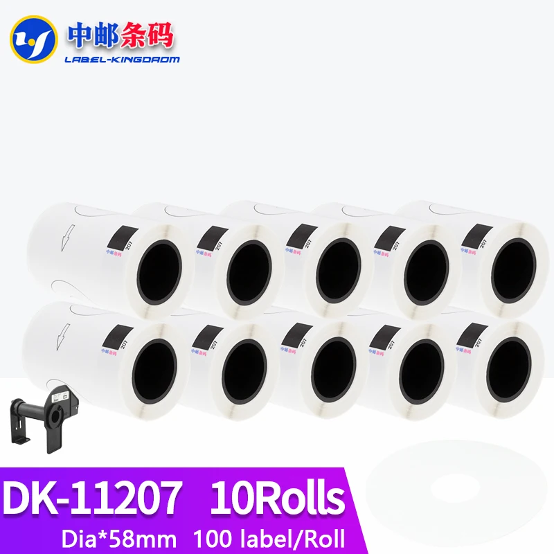 10-dolum-Rolls-uyumlu-DK-11207-y-ll-k-CD-etiket-58mm-ap-100-adet ...
