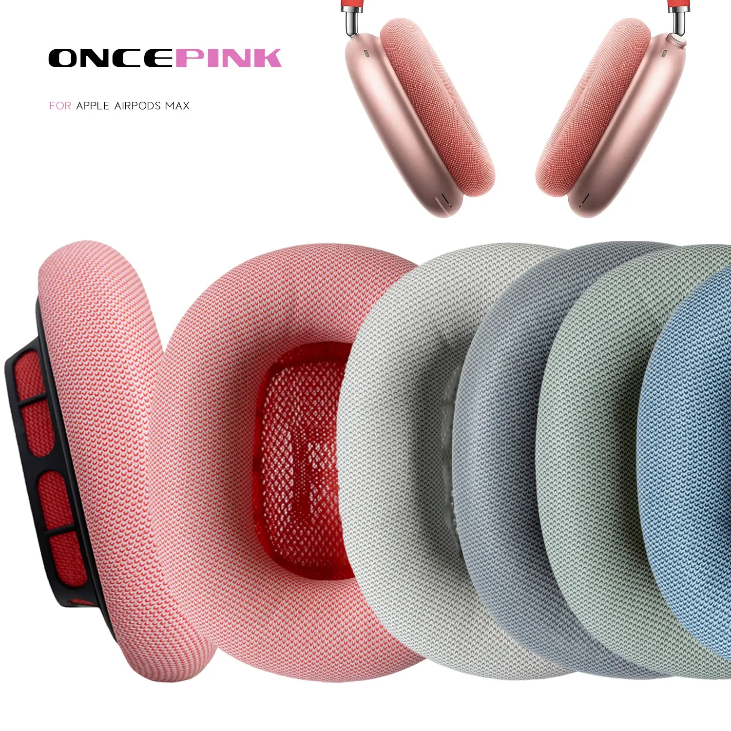 Oncepink-Replacement-Ear-Pads-for-Apple-AirPods-Max-Headphone-Cushion ...