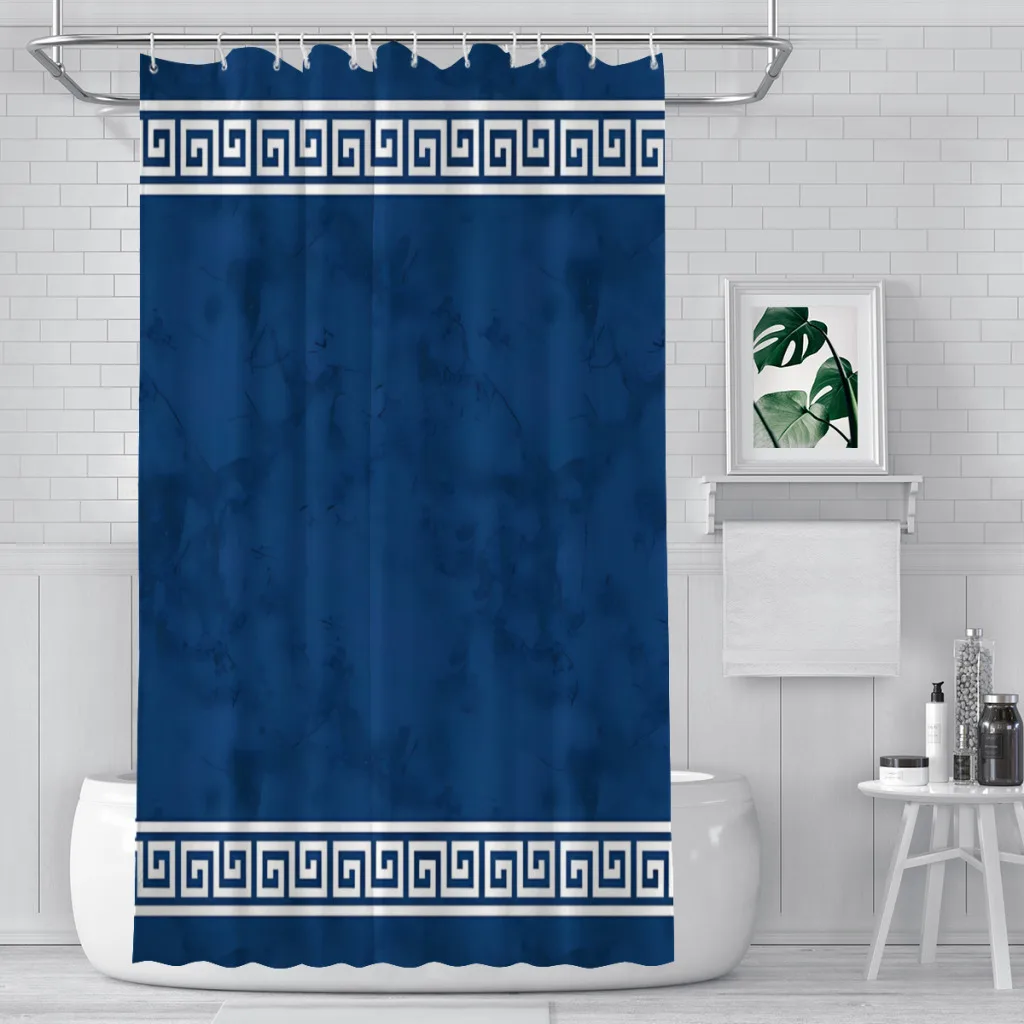 Great Greek Pattern Bathroom Shower Curtains Ancient Greece Waterproof ...