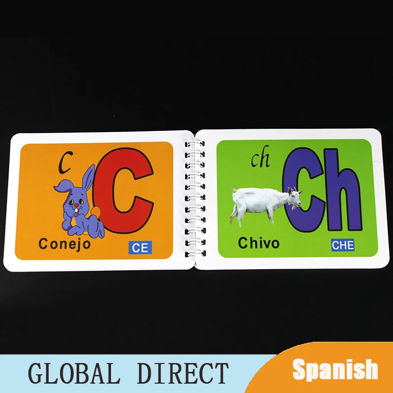 Spanish Learning Alphabet/letras Montessori Flashcards Books For ...