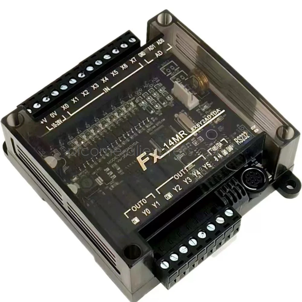 FX2N 10/14/20/24 MR AD DA PLC Controller Board RS232 RS485 Modbus RTU ...
