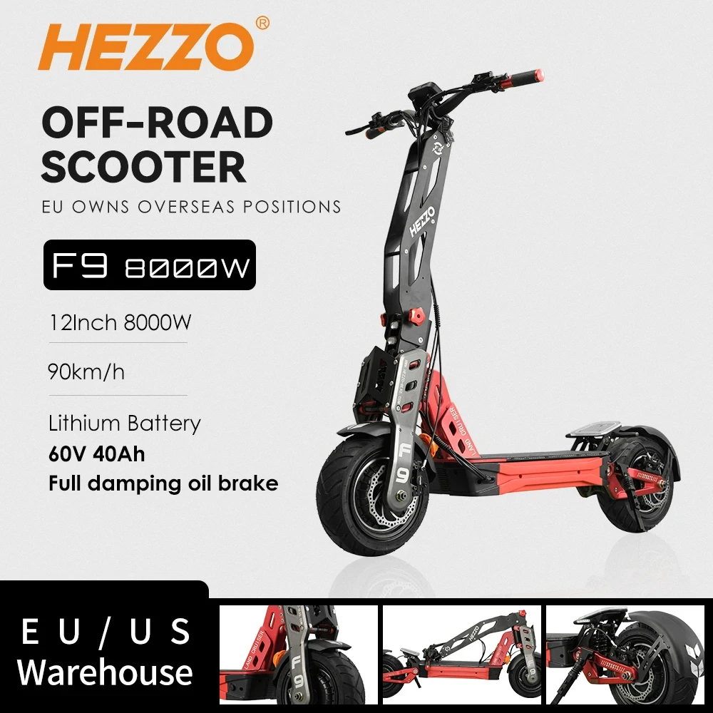 Electric-Scooter-HEZZO-F9-8000W-High-Power-Dual-motors-60V-40AH-Lithium-Battery-LCD-EScooter ...