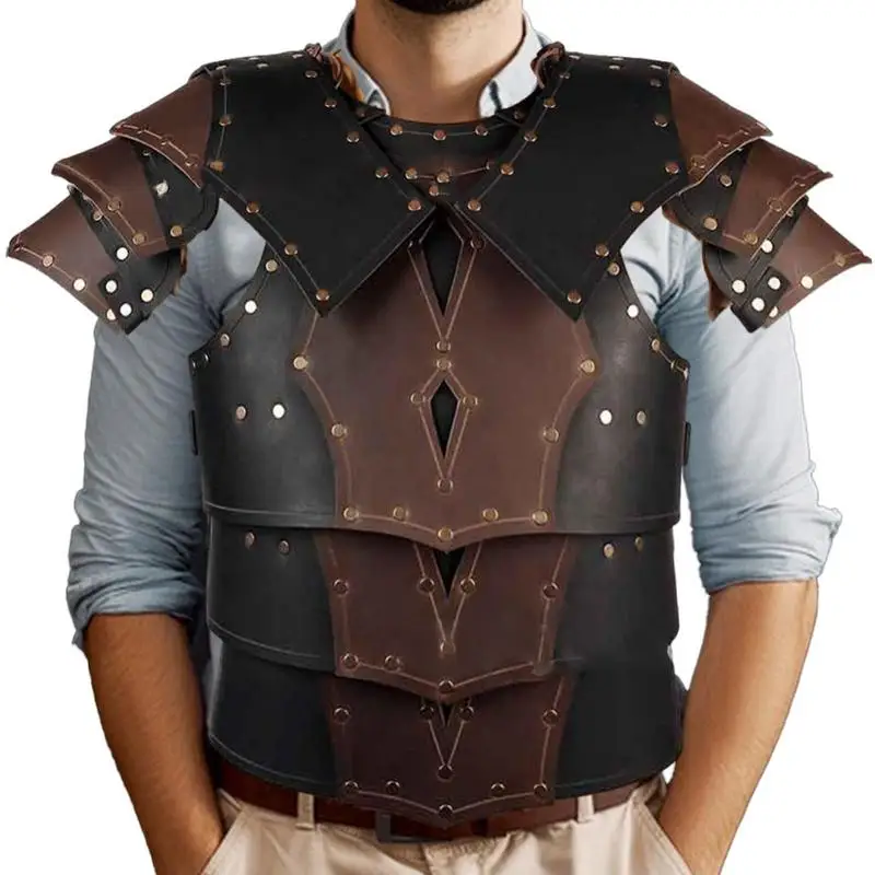 Mens-Viking-Warrior-Armor-Costume-Medieval-Chest-Armor-Viking-Leather ...