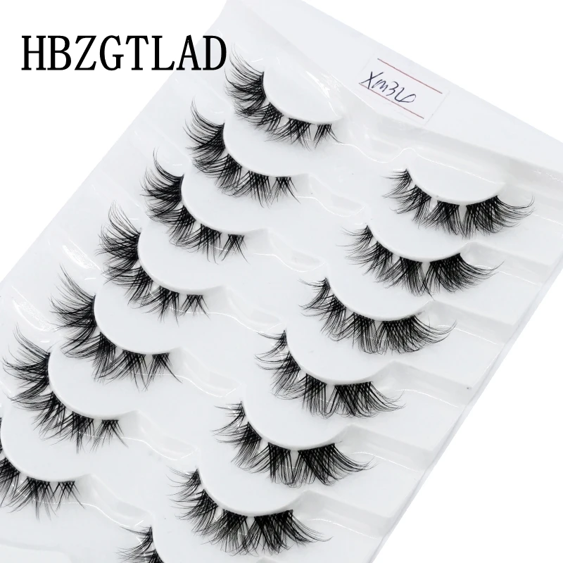 New Clear Band Lashes Natural Long 3D Wispy Mink Eyelashes Lightweight ...