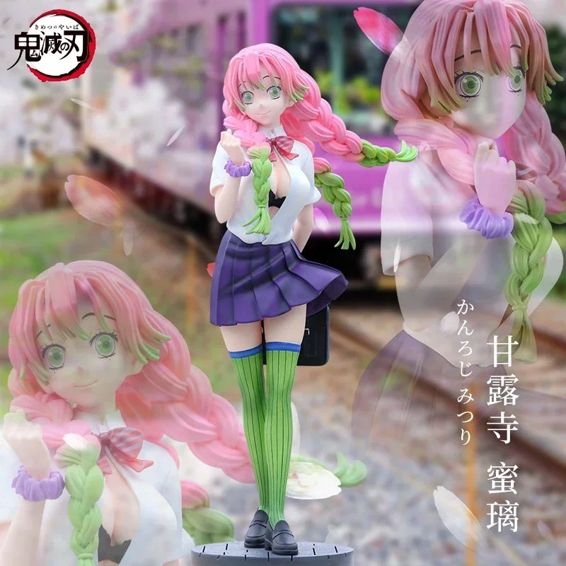 Demon-Slayer-figura-DE-ACCI-N-DE-Kanroji-Mitsuri-uniforme-escolar-de ...