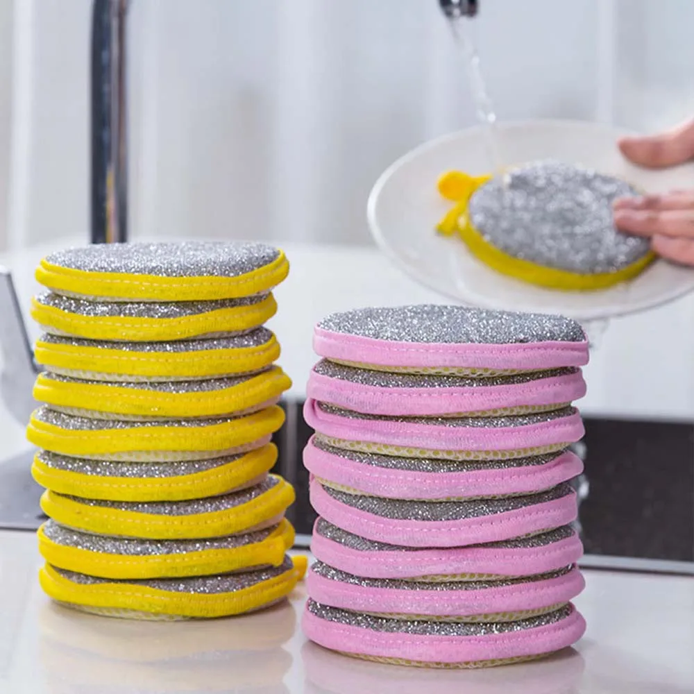 5-3-Pcs-Dishwashing-Sponge-Double-Side-Dish-Reusable-Washing-Brush-Pan ...