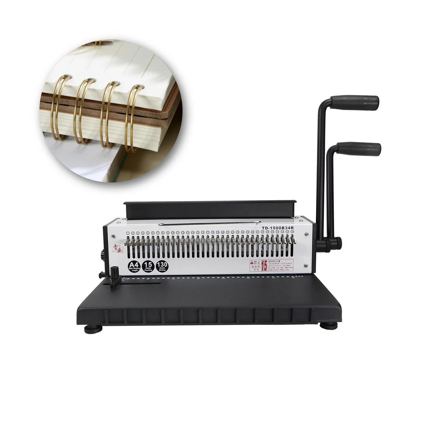 RAYSON-Wire-Binding-Machine-A4-Manual-34-Holes-Punches-15-Binds-130 ...