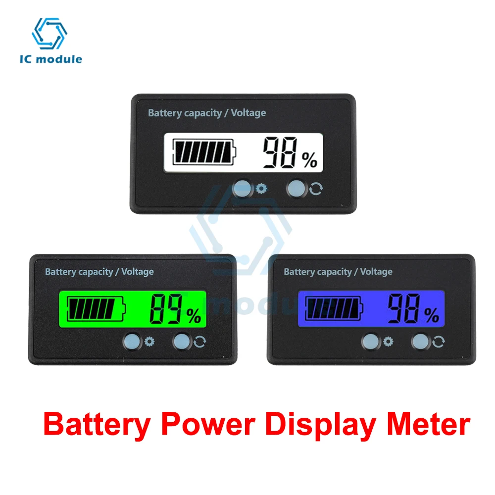 6-73V lead-acid lithium battery universal power display meter GY-6S ...