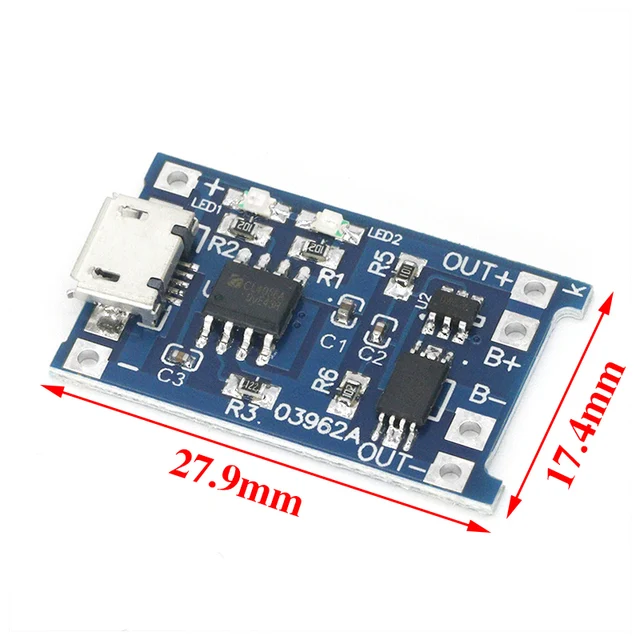 MT3608 DC DC Adjustable Boost Module 2A Boost Plate Step Up Module with MICRO USB 2V 24V to 5V ...