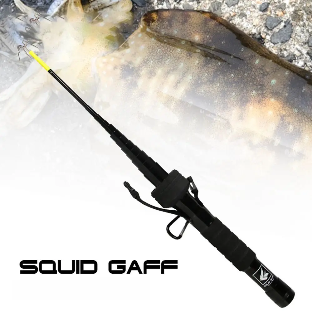 Fishing-Eging-Squid-Gaff-Telescopic-Fishhook-Carbon-Stainless-Steel ...