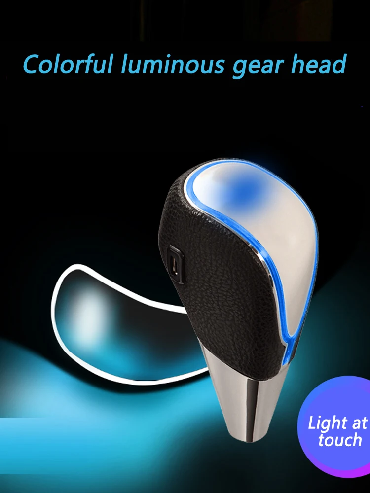 Universal Car Gear Shift knob with LED Light Touch Activated ...