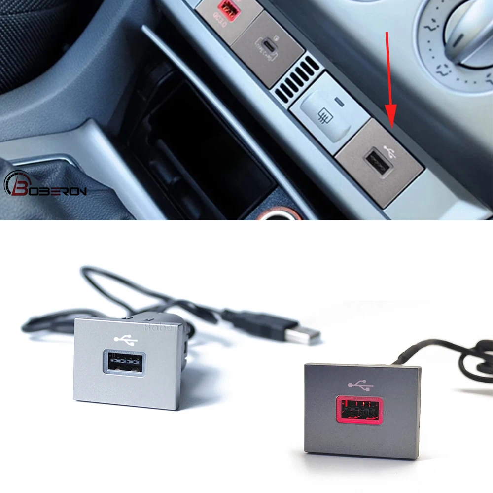 Car USB Input Adapter Audio Radio u-disk flash Socket Interface Cable ...