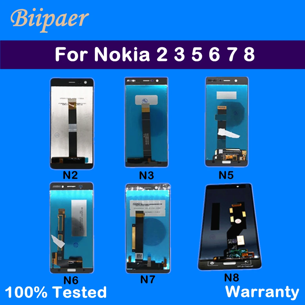 100% Test Lcd Display For Nokia 8 7 6 5 3 2 Lcd Display Touch Screen ...