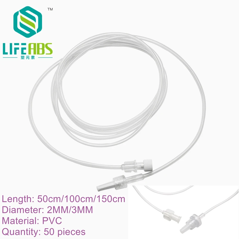 50PCS-50-100-150-CM-Infusion-Extension-Tube-Sterile-Iv-Infusion ...