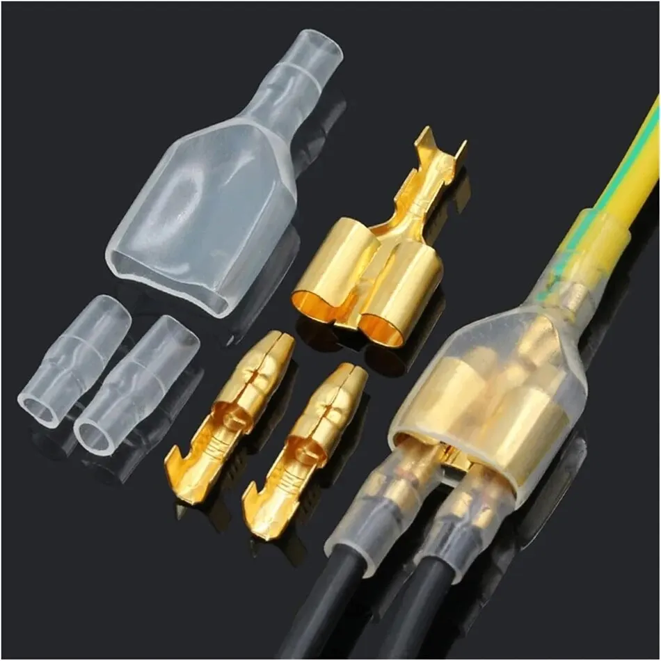 50Sets One Female and Two Male 4.0 Bullet Terminal Electrical Wire ...