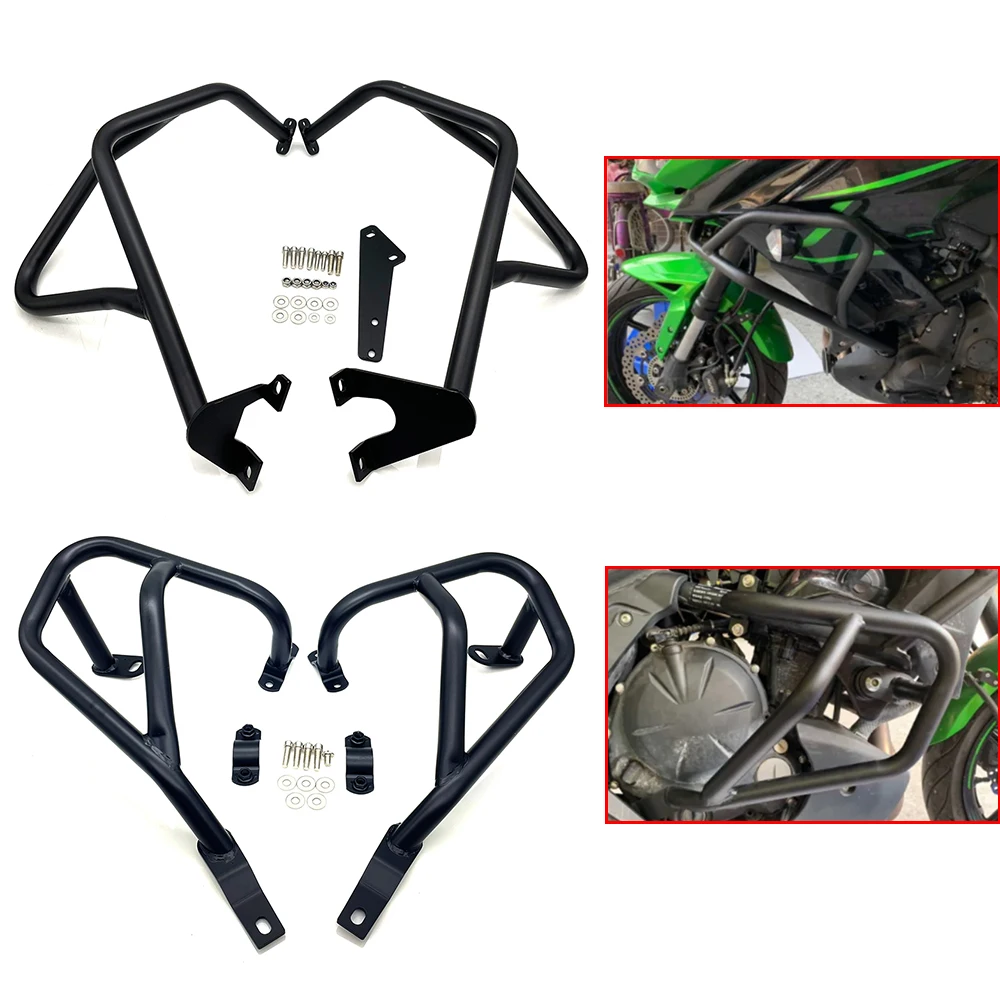 Motorcycle-Crash-Bar-Frame-For-Kawasaki-Versys650-Versys-650-KLE-KLE650 ...