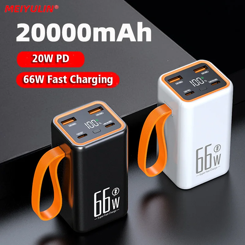 20000mAh Portable Power Bank 66W Super Fast Charge External Battery ...