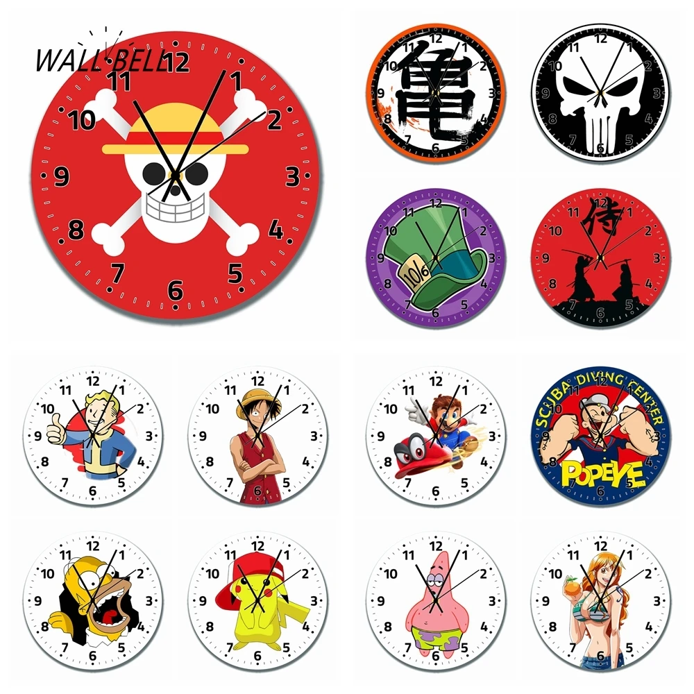 Japanese-Anime-Wall-Clocks-Video-Games-Cartoon-Design-Comic-Wall-Clock ...