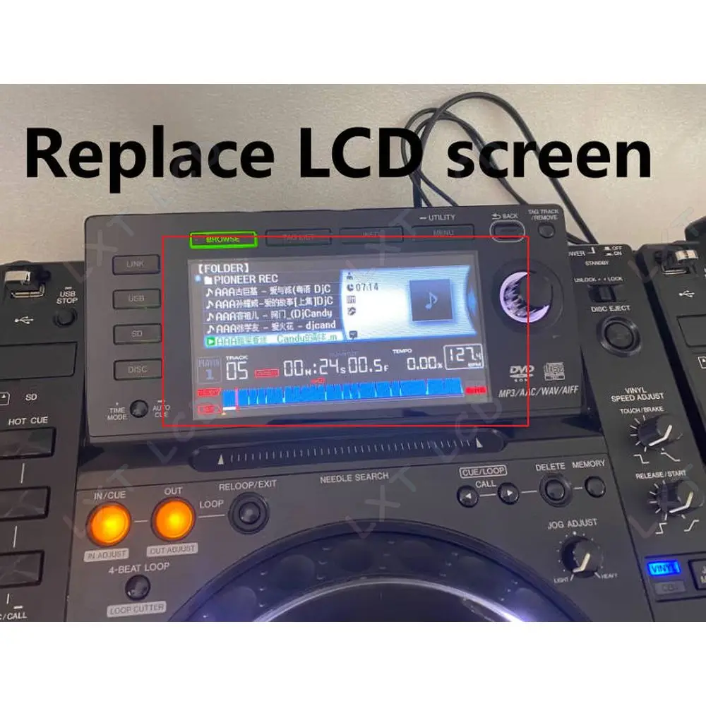 Original 7 Inch LCD For Pioneer CDJ-2000NXS2 CDJ2000NXS2 CDJ-2000 NEXUS ...