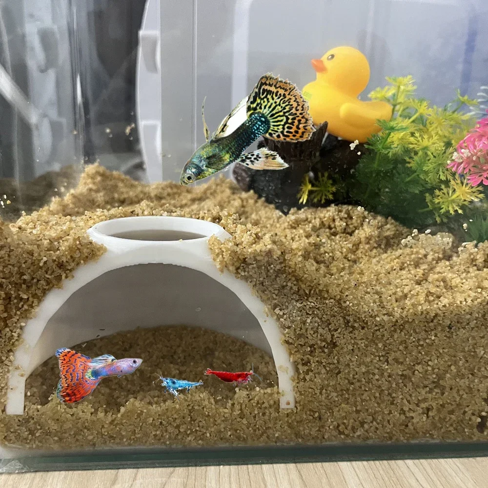 Aquarium-cave-Fish-tank-underground-hiding-cave-For-Aquatic-Pets-To ...