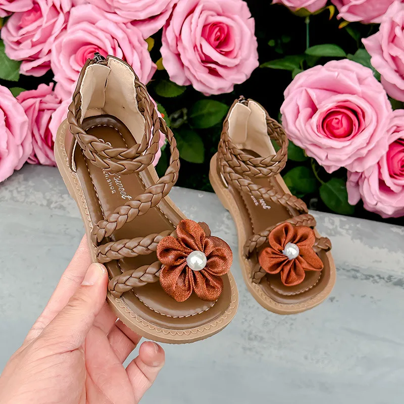 New-Girls-Gladiator-Sandals-Summer-Kid-Causal-Princess-Flower-Roman ...